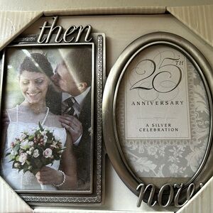 Fetco | Accents | Fetco Home Decor Nib Pewter Photo Frame 25th ...